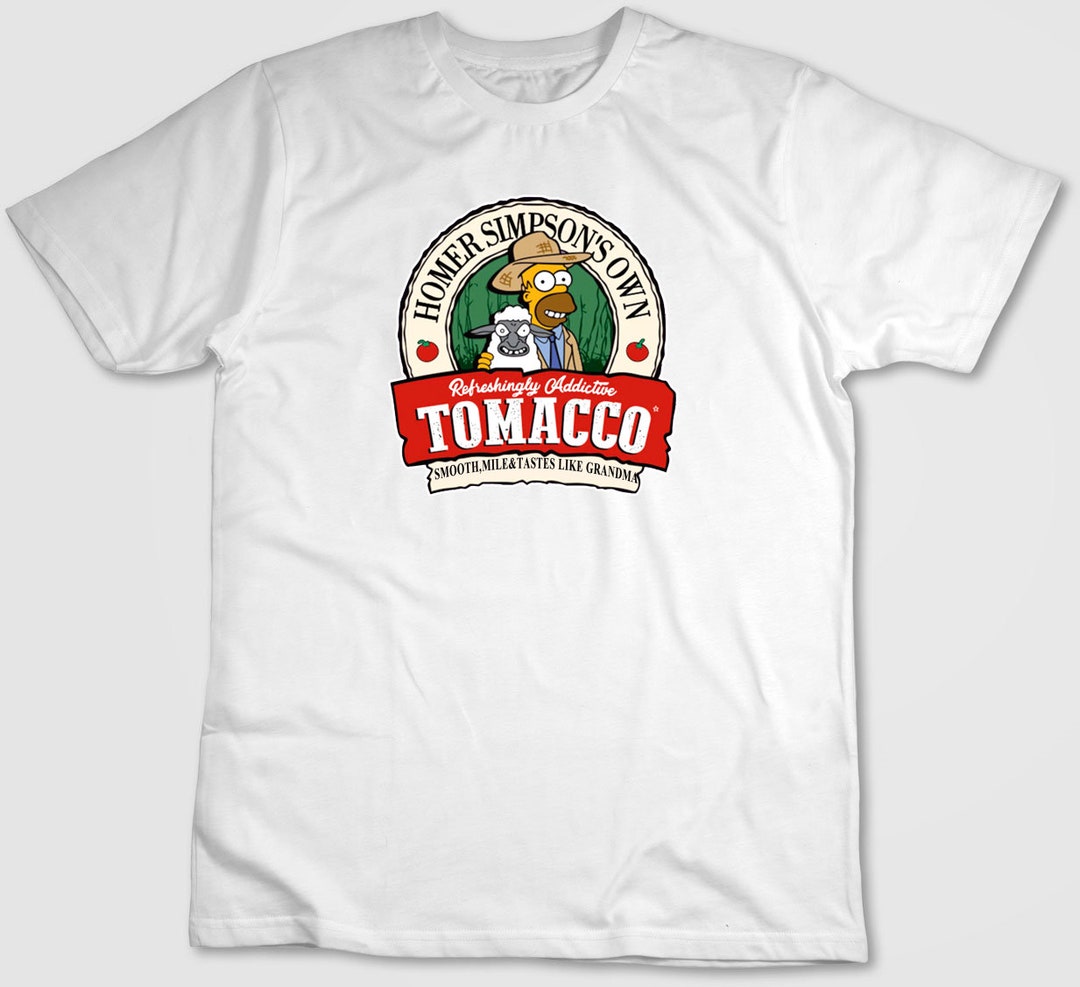 The Simpson Homer Simpson Tomacco Logo Short Sleeve T Shirt - Etsy ...