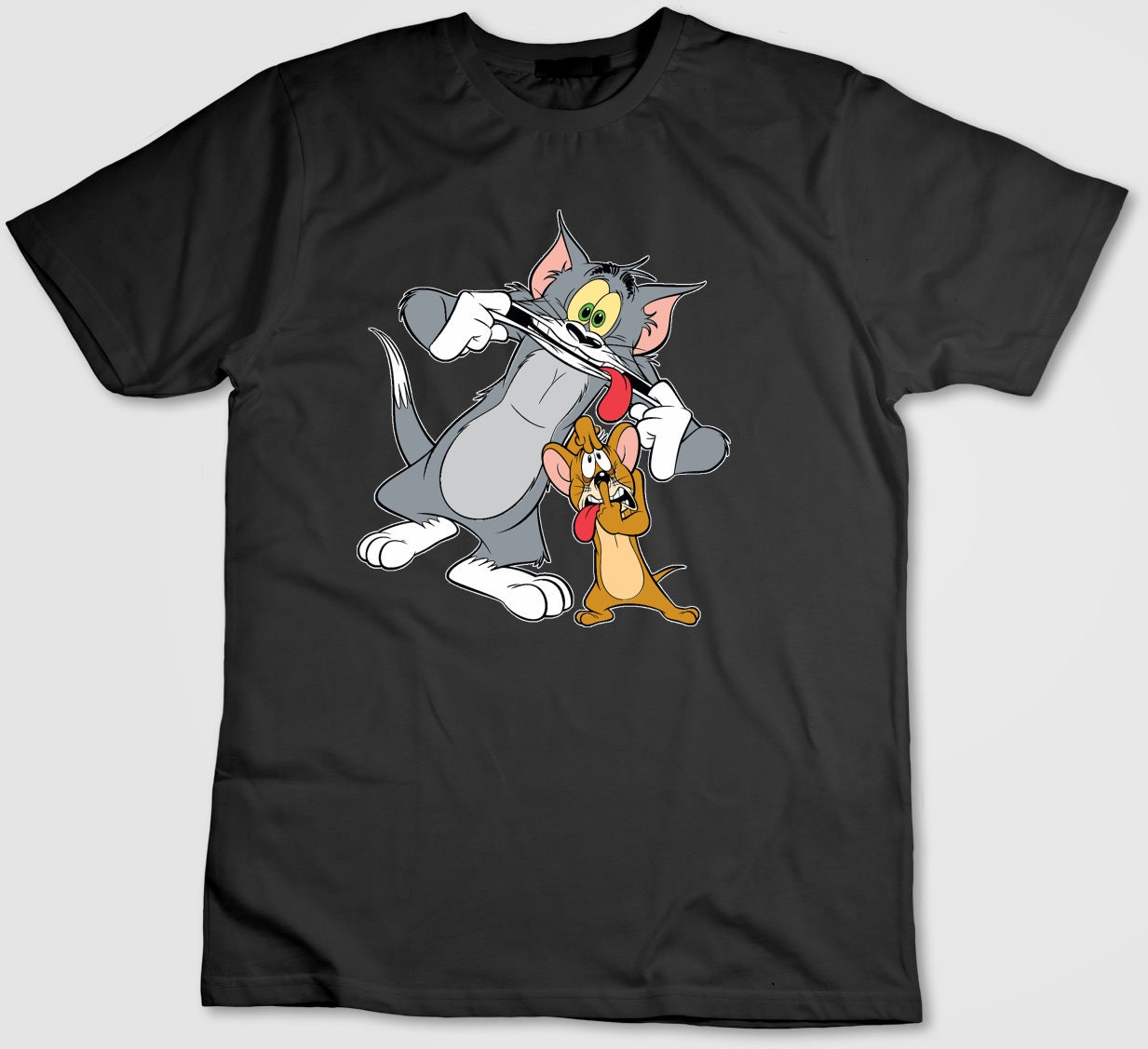 Tom and Jerry Cartoons Characters Sarcastic Short Sleeve - Etsy