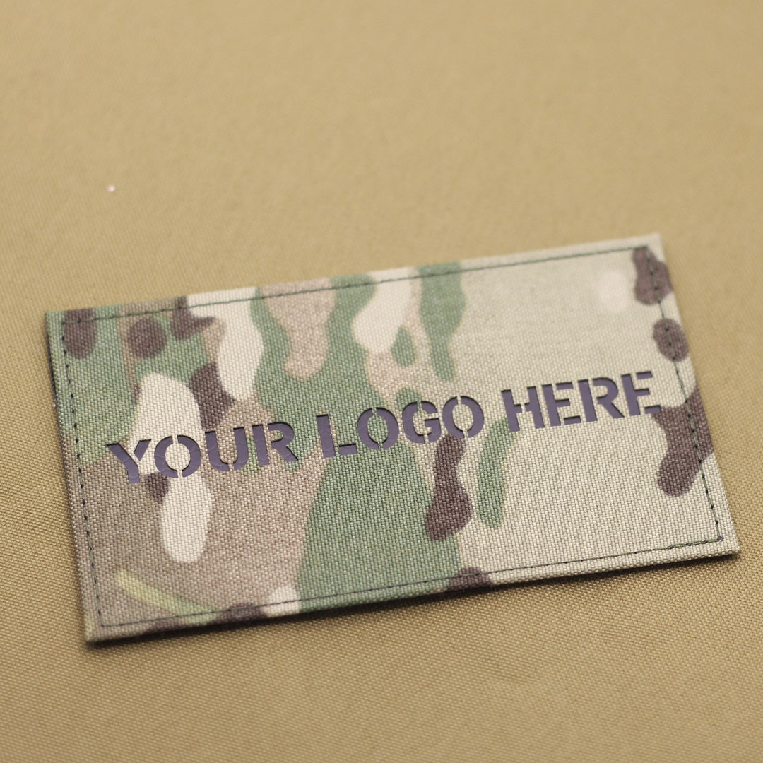 Large Size Custom Your Own Logo Lasercut Patch Customized TEXT IR Combat ID Patch Military Patch ...