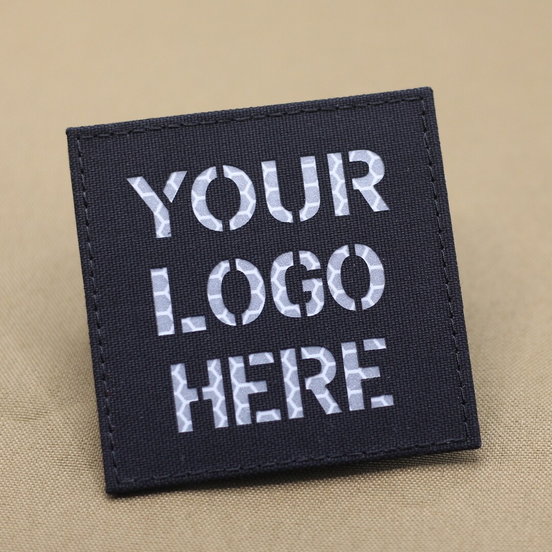 Square With LOGO Custom Your Own Logo Lasercut Patch Customized IR ...