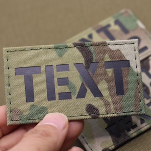 Custom Callsign Patches Your Own Text Number Lasercut Patch Customized IR Combat ID Patch ...