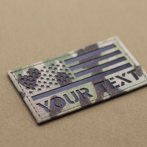 Custom Callsign Patches Your Own Text US Flag America Flag Patch IR ...