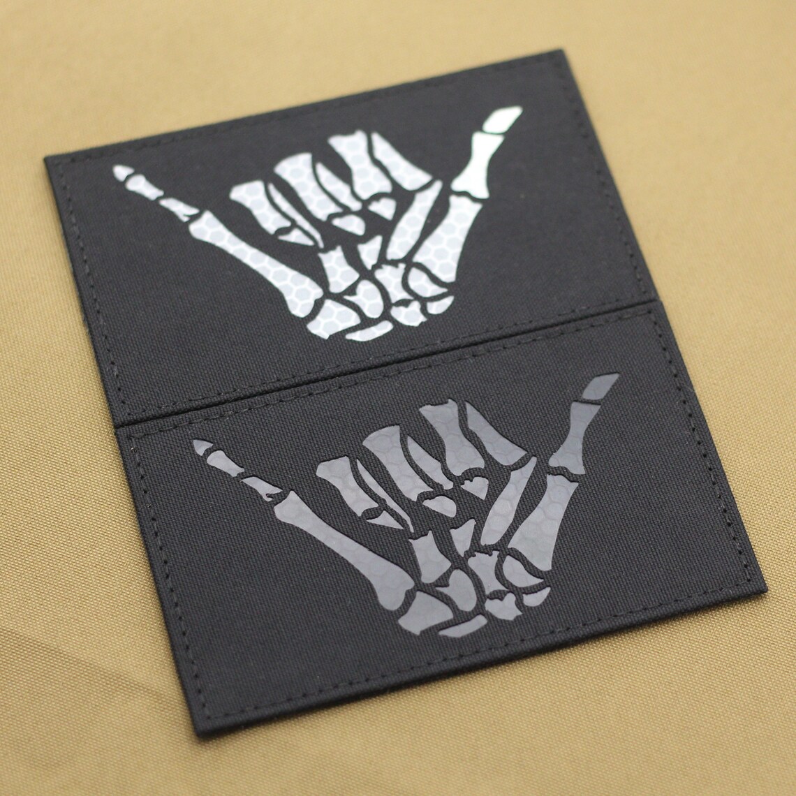 Skeleton Shaka Hang Loose Patch IR Combat ID Patch Military - Etsy