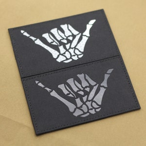 Skeleton Shaka Hang Loose Patch IR Combat ID Patch Military Patch ...