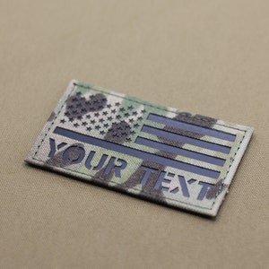 Custom Callsign Patches Your Own Text US Flag America Flag Patch IR ...