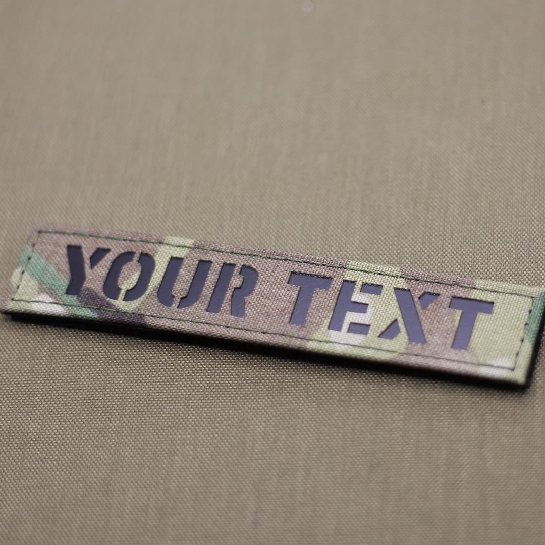 1x5inch Custom Your Own Name Text Callsign Patches Lasercut Patch ...