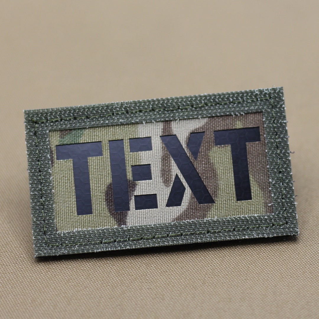 Double Sided Patch Custom Callsign Patches Your Own Text Number ...