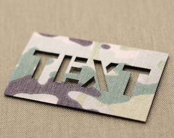 Your Own Text Number Lasercut Patch Custom Callsign Patches Customized ...