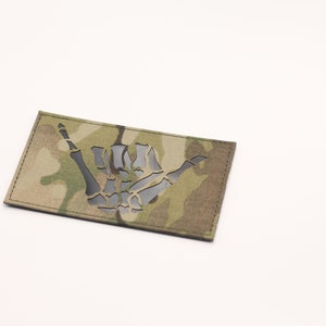 Skeleton Shaka Hang Loose Patch IR Combat ID Patch Military Patch ...