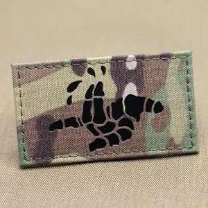 Squirt and Finger Patch Skeleton Finger Patch Combat ID Patch Military ...
