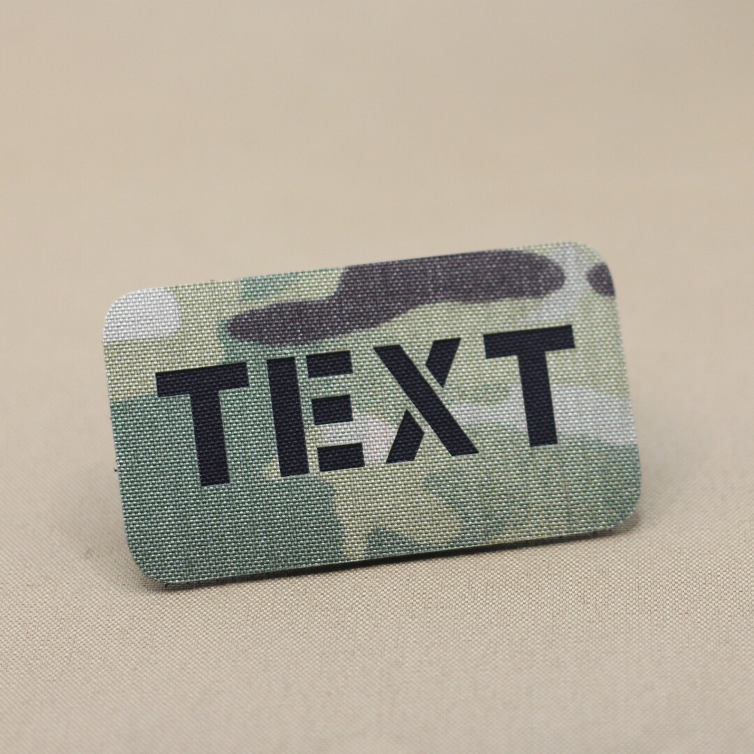 Your Own Text Number Lasercut Patch Custom Callsign Patches Customized ...