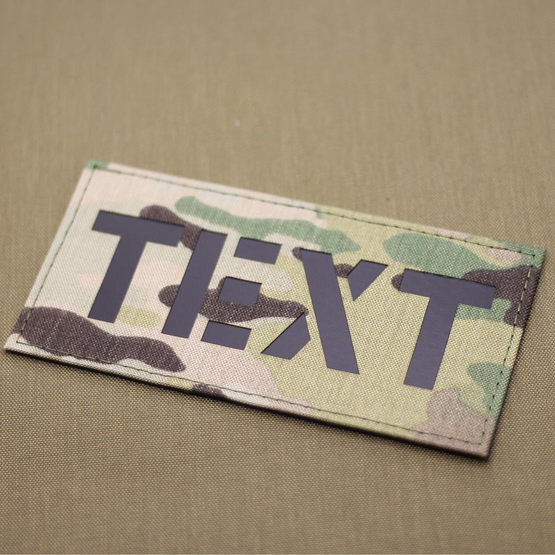 3x6inch Lasercut Patch Your Own Text Customized IR Combat ID Patch Callsign Military Patch - Etsy