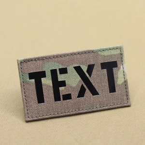 Custom Callsign Patches Your Own Text Lasercut Patch Customized IR ...