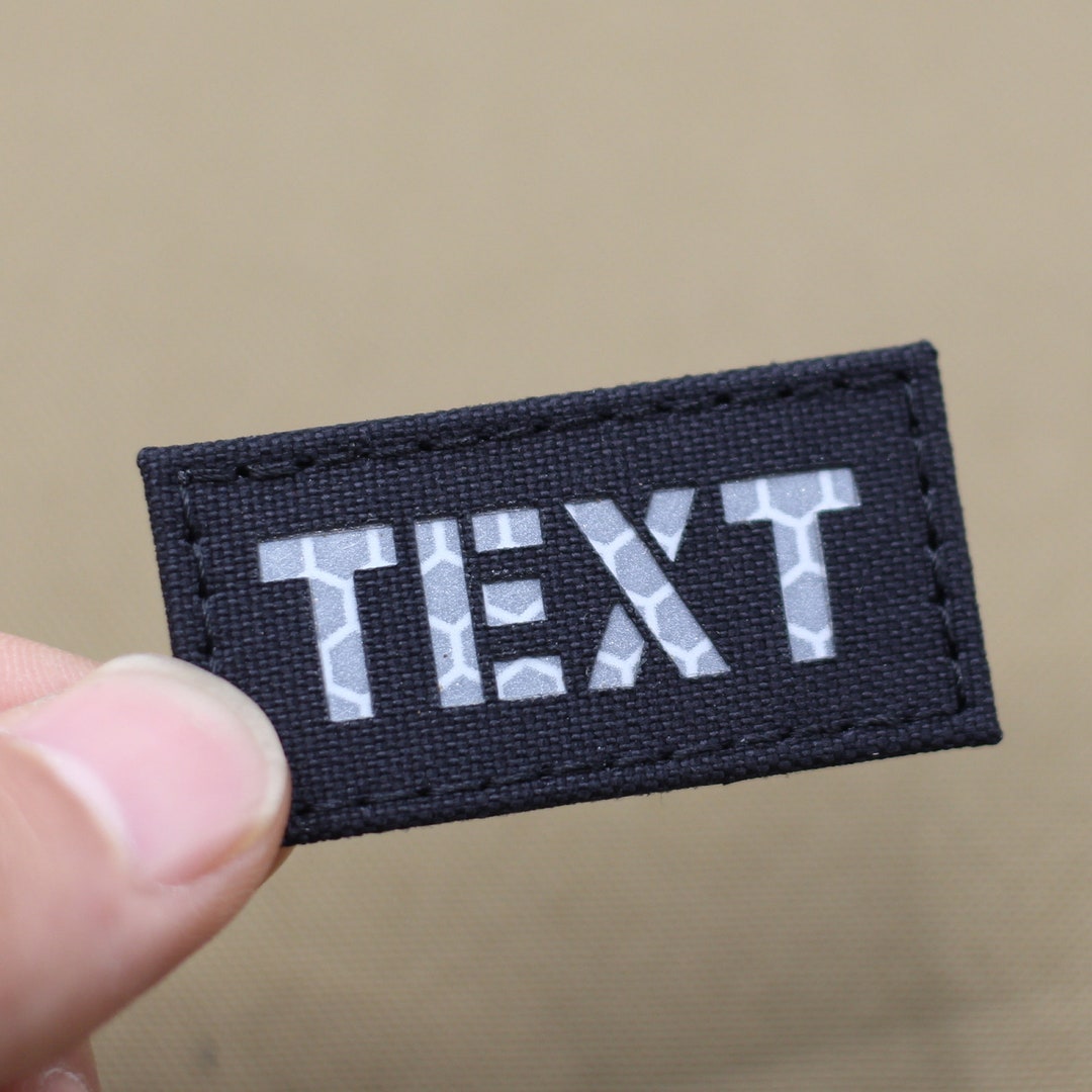 Custom Callsign Patches Your Own Text Lasercut Patch Customized IR Combat ID Patch Military ...
