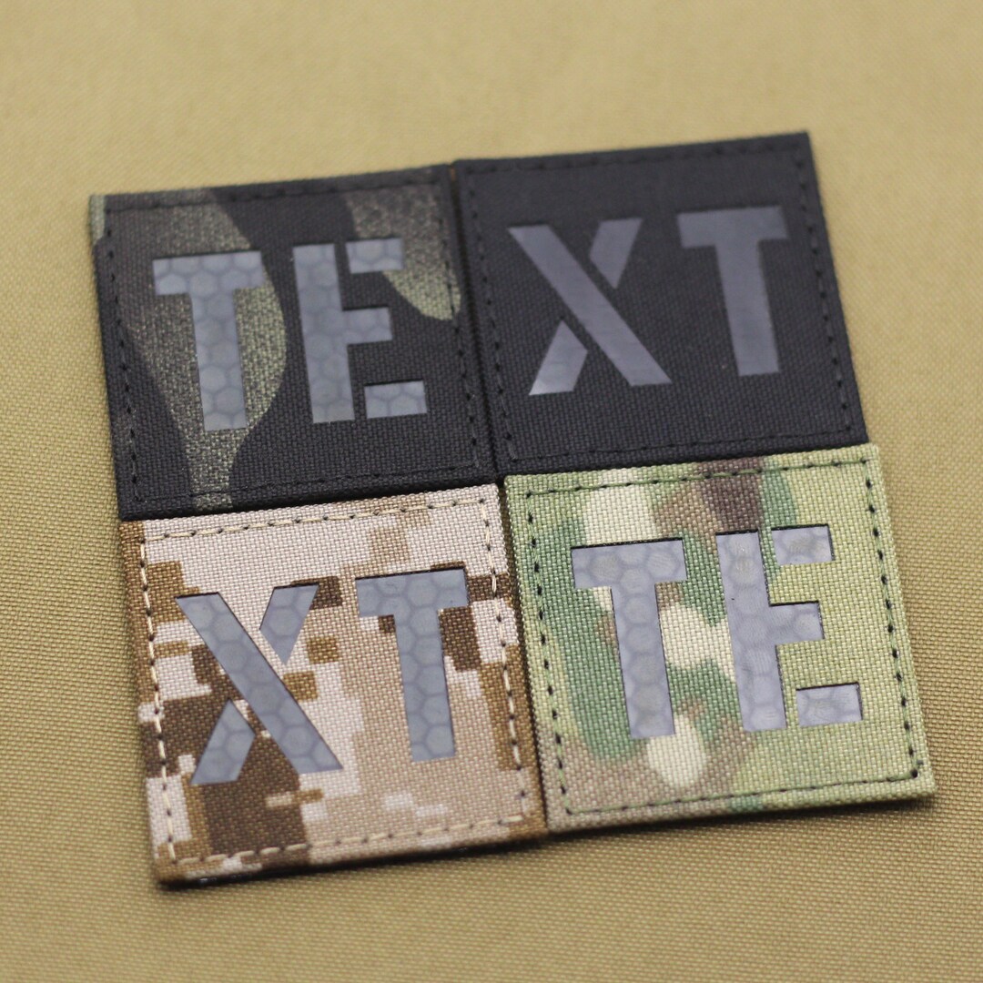 Custom Callsign Patches Your Own Text Lasercut Patch Customized IR ... Custom Callsign Patches Your Own Text Lasercut Patch Customized IR ...