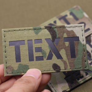 Custom Callsign Patches Your Own Text Lasercut Patch Customized IR ...