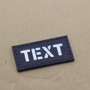 Custom Callsign Patches Your Own Text Lasercut Patch Customized IR ...