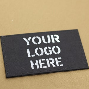 Large Size Custom Your Own Logo Lasercut Patch Customized TEXT IR Combat ID Patch Military Patch ...