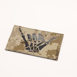 Skeleton Shaka Hang Loose Patch IR Combat ID Patch Military Patch ...