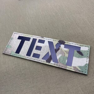 2x 6inch Lasercut Patch Your Own Text Customized IR Combat ID Patch ...