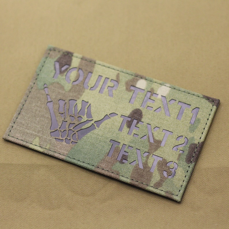 Skeleton Shaka With Three Text Lines Custom Your Own Text - Etsy