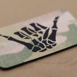 Skeleton Shaka Hang Loose Patch Combat ID Patch Military Patch Tactical ...