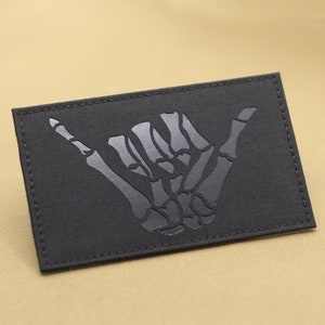 Skeleton Shaka Hang Loose Patch IR Combat ID Patch Military Patch ...