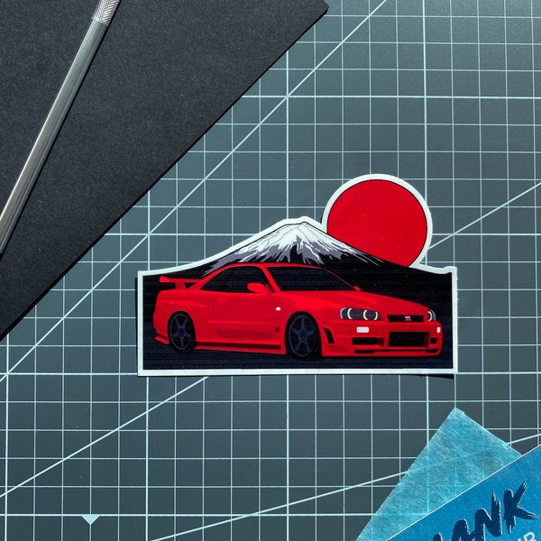 Nissan Gtr R34 Sticker - Etsy