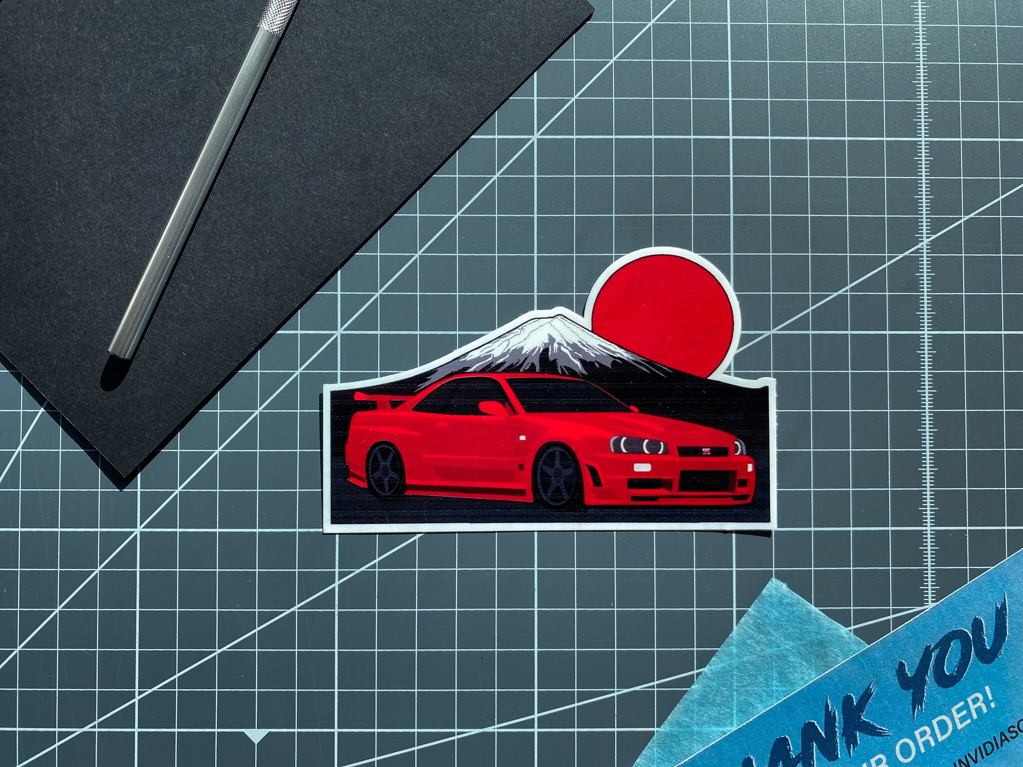 R34 Nissan Skyline Sticker Die Cut Vinyl Sticker - Etsy