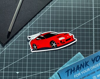 Toyota Supra Sticker Decal - Etsy