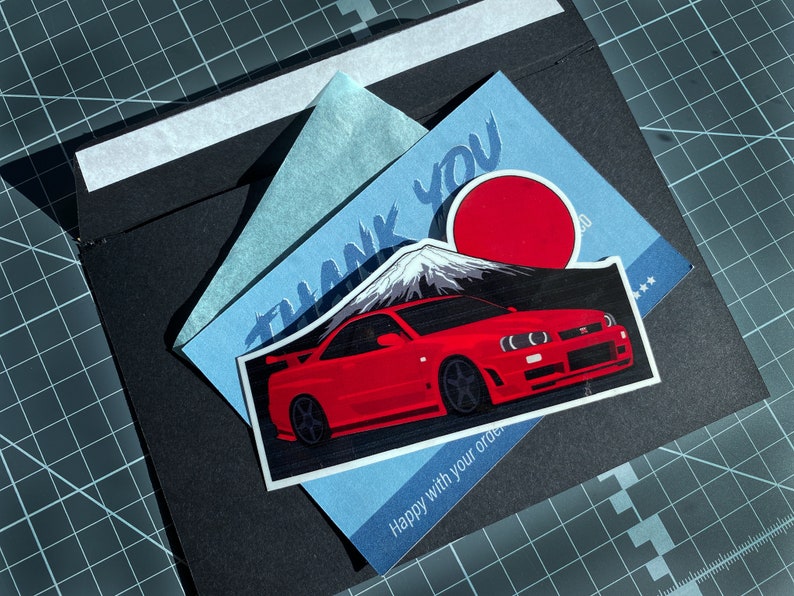 R34 Nissan Skyline Sticker Die Cut Vinyl Sticker - Etsy