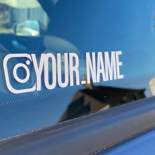 Instagram Username Sticker - Etsy