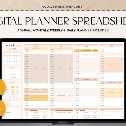 Google Sheets Planner to Do List Spreadsheet Priority - Etsy