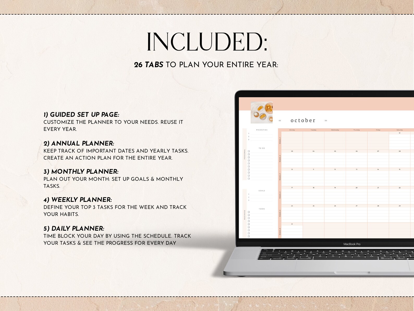 Spreadsheet Planner Google Sheets Digital Planner Annual - Etsy