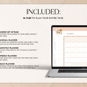 Spreadsheet Planner Google Sheets Digital Planner Annual Planner Daily ...