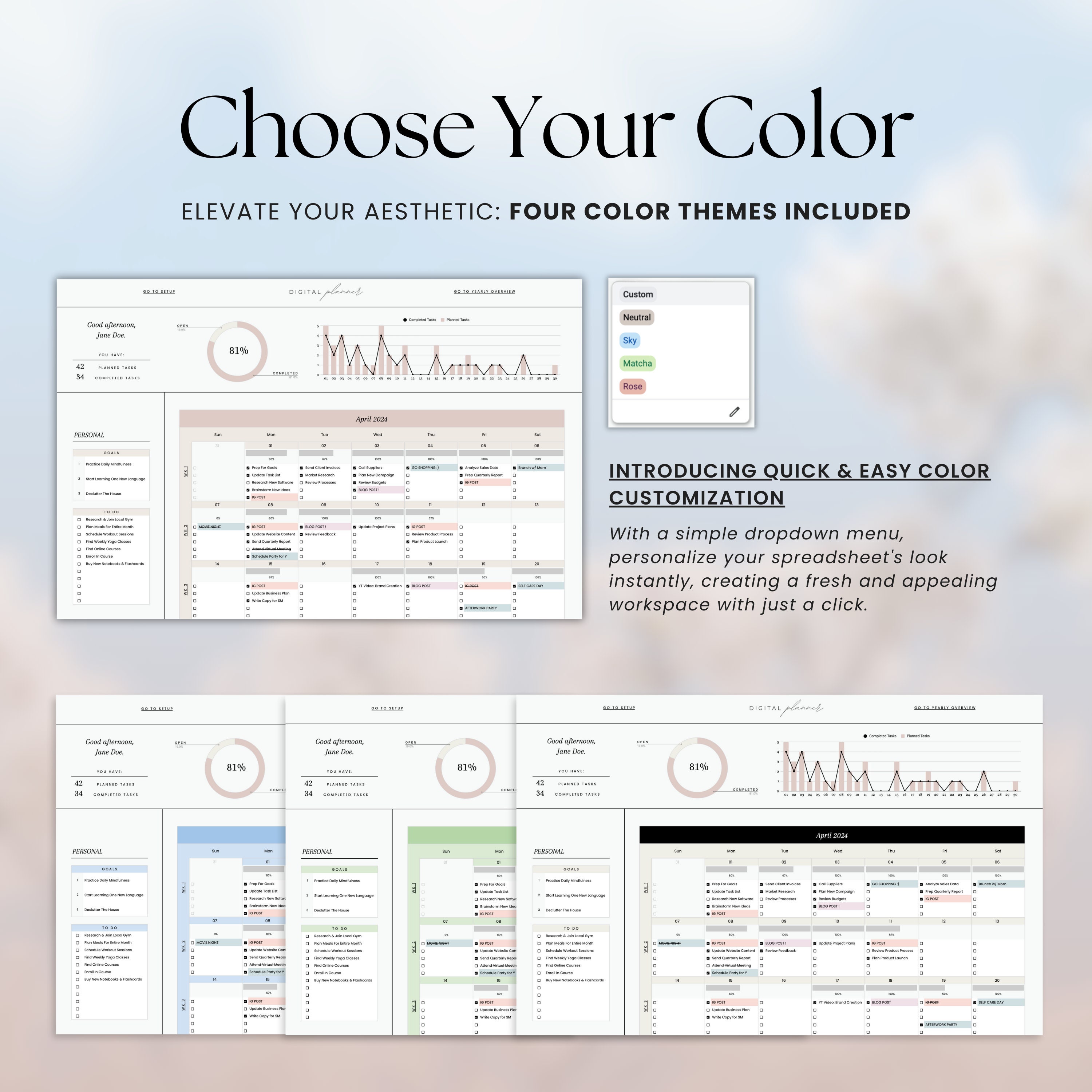 Daily Schedule Google Sheets Spreadsheet Planner, to Do List ...