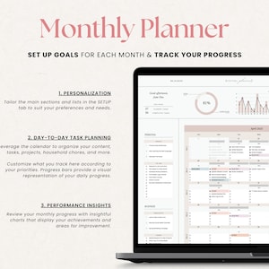 Spreadsheet Planner | Google Sheets Digital Planner | Annual Planner ...