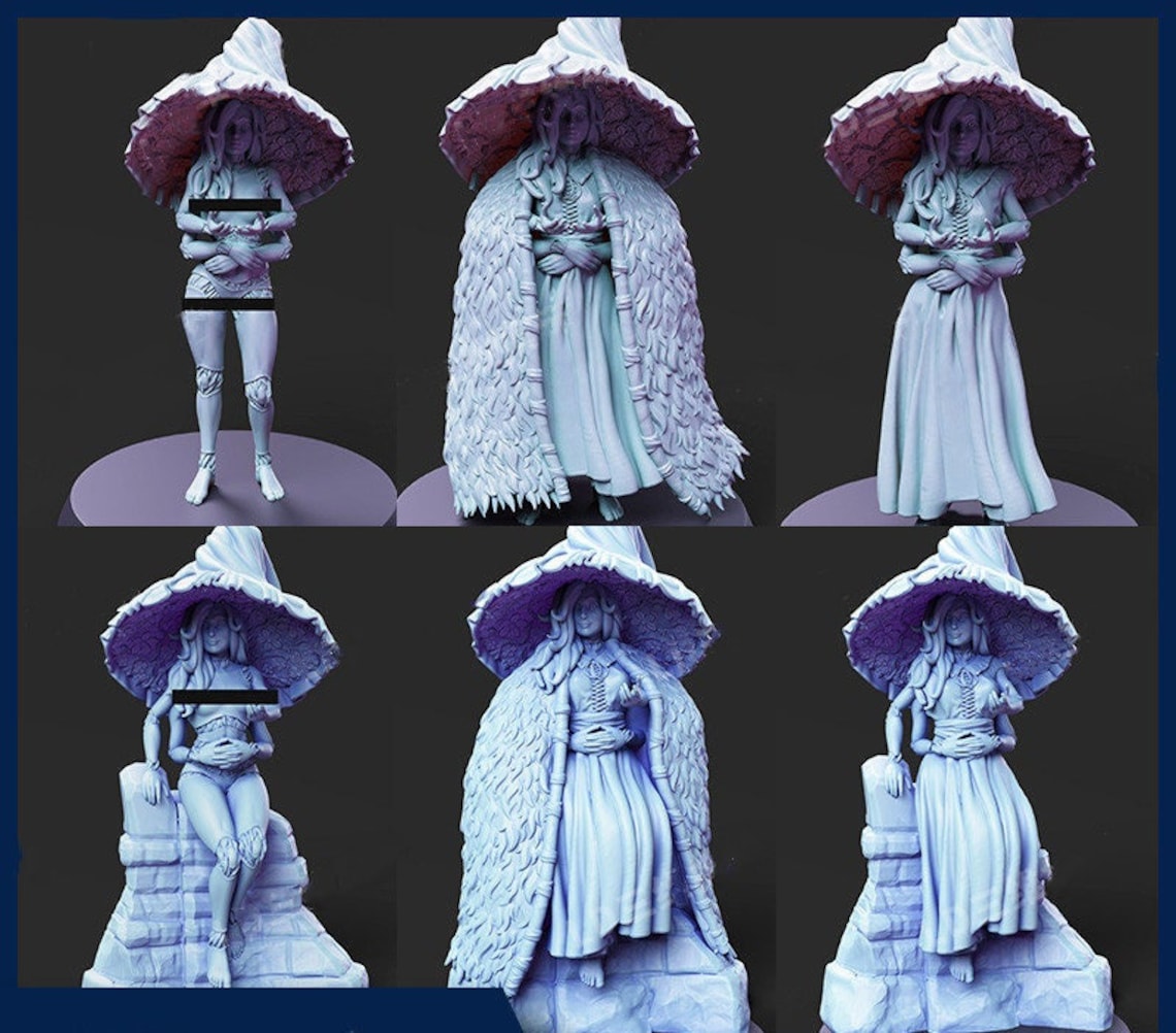 Ranni 3D STL Digital Figure 6 Pose Ranni STL Ranni the Witch - Etsy