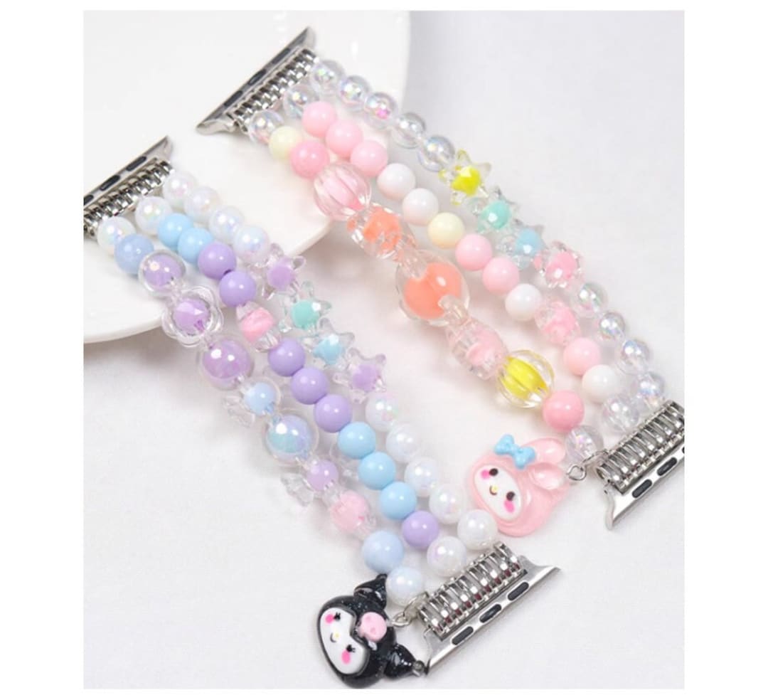 Cartoon Beaded Apple Watch Band, Cute Apple Watch Band, Iwatch Series ...