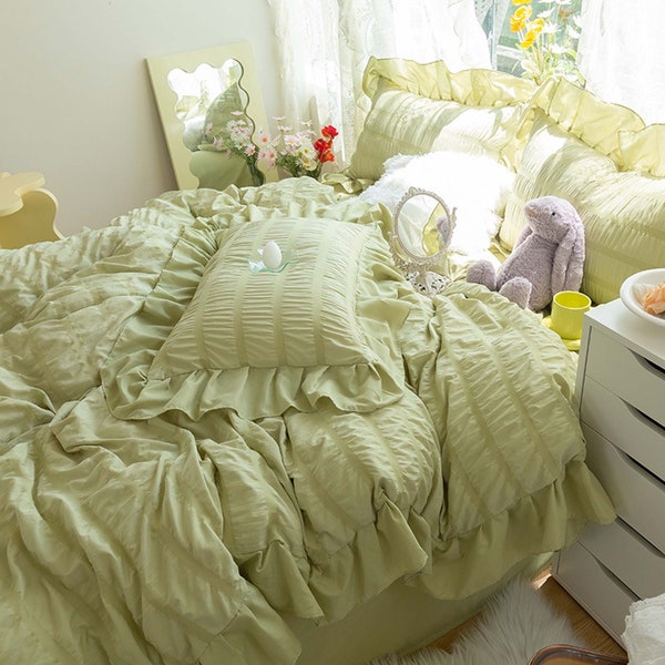 Ruffle Bedding - Etsy