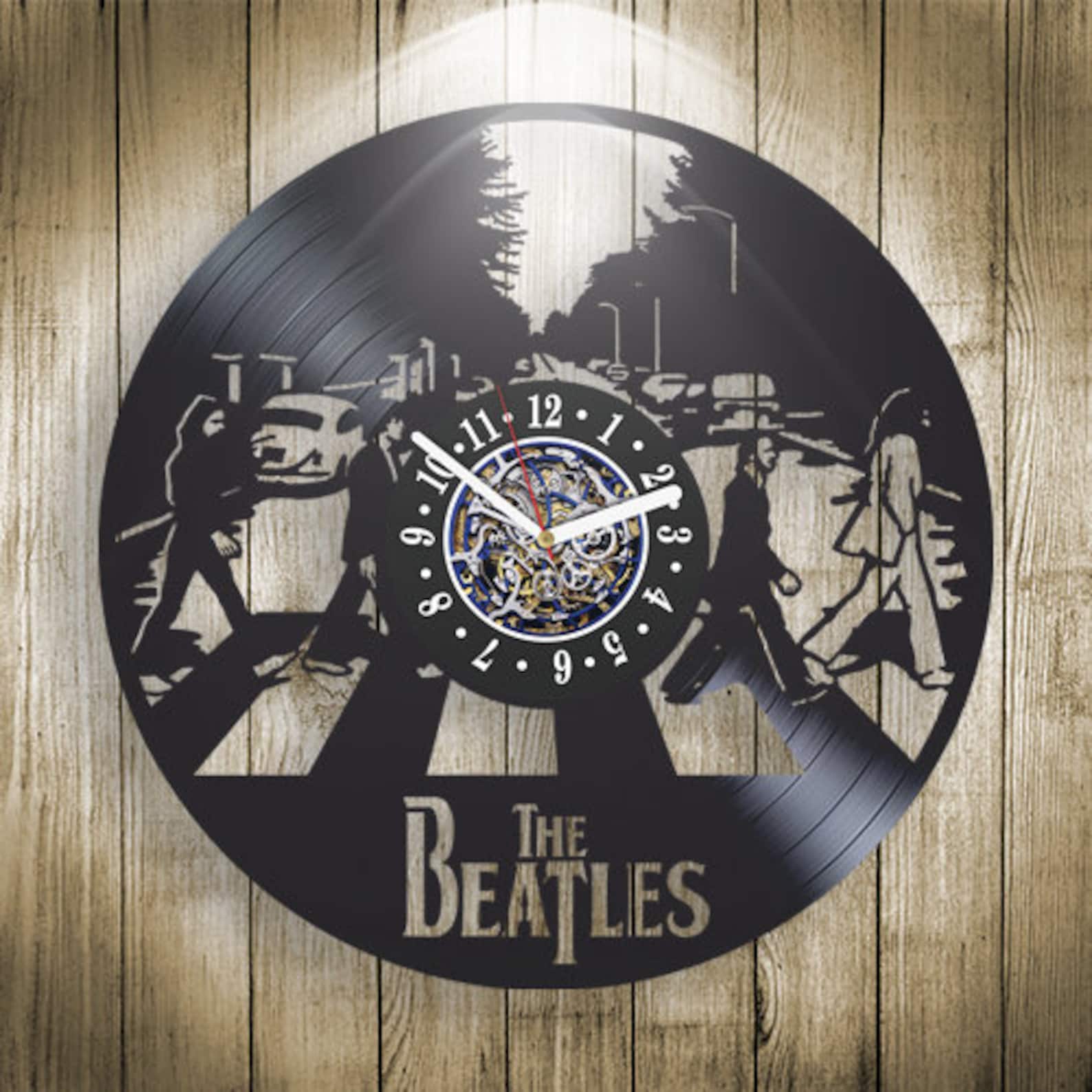 The Beatles Vinyl Record Round Wall Clock Rock Music Art Original Decor ...