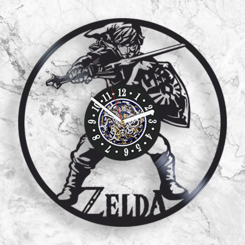 The Legend of Zelda Vinyl Record Art Unique Silent Wall Clock - Etsy
