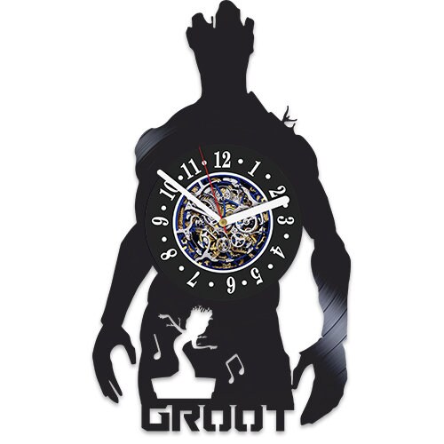 I Am Groot Vinyl Record Handmade Wall Clock Guardians of the Galaxy Art ...