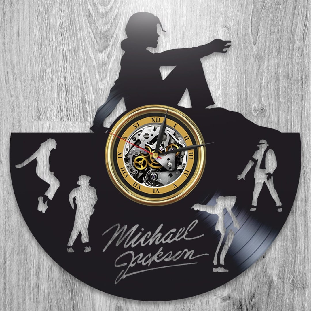 Michael Jackson Vinyl Record Large Wall Clock Music Legend Wall Art ...
