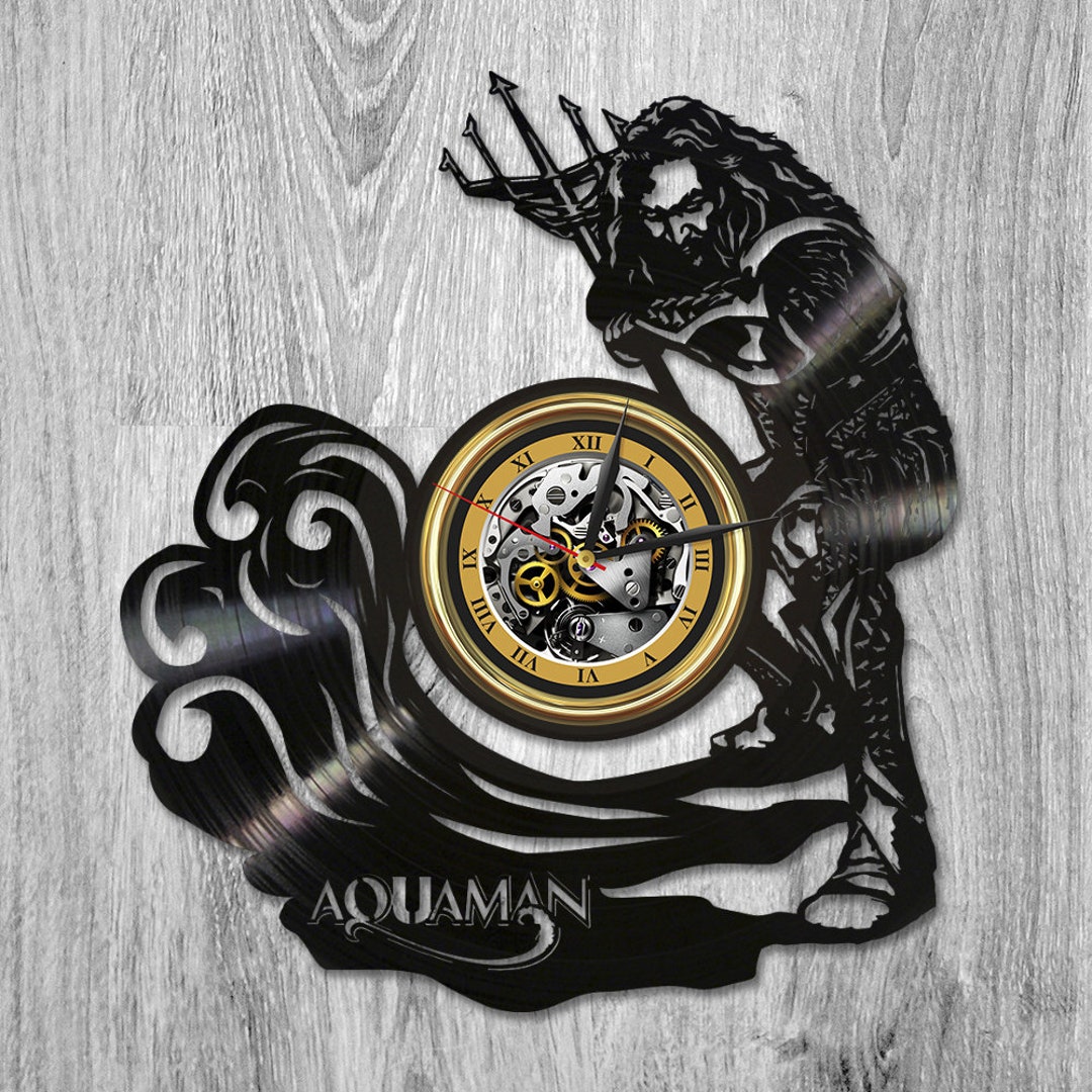 Superhero Vinyl Record Wall Clock Comics Books Art Original Decor for ...