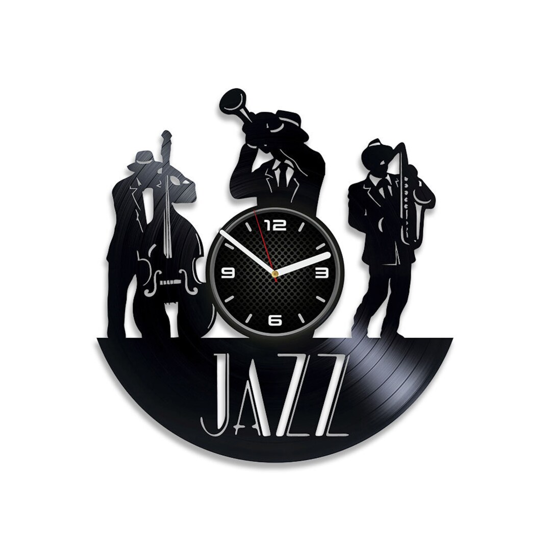 Jazz Musicians Vinyl Record Wall Clock 12" Vintage Home Art Decor ...