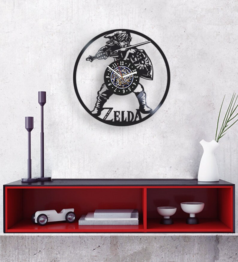 The Legend of Zelda Vinyl Record Art Unique Silent Wall Clock - Etsy