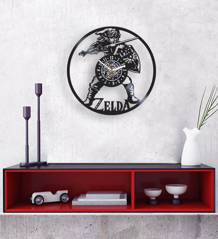 The Legend of Zelda Vinyl Record Art Unique Silent Wall Clock - Etsy