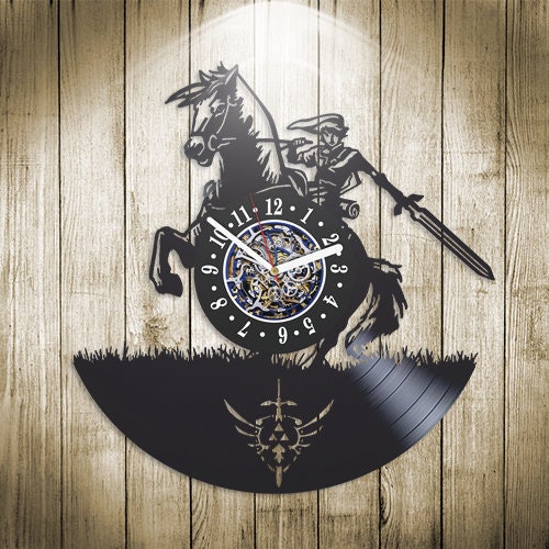 The Legend of Zelda Vinyl Record Large Wall Clock Unique Decor - Etsy