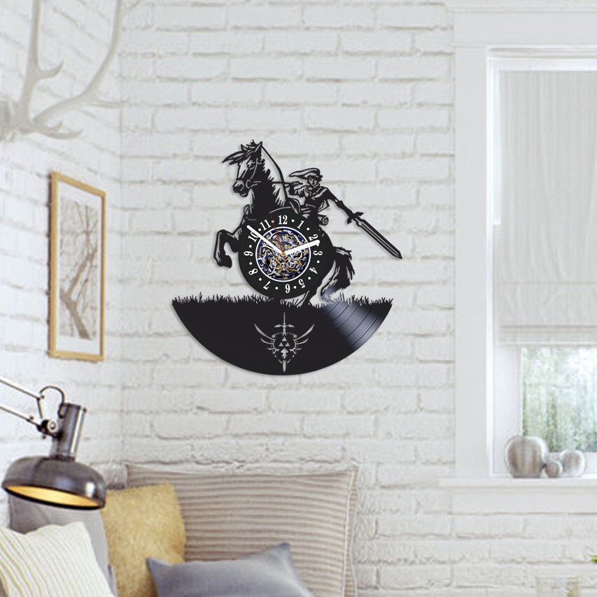 The Legend of Zelda Vinyl Record Large Wall Clock Unique Decor - Etsy